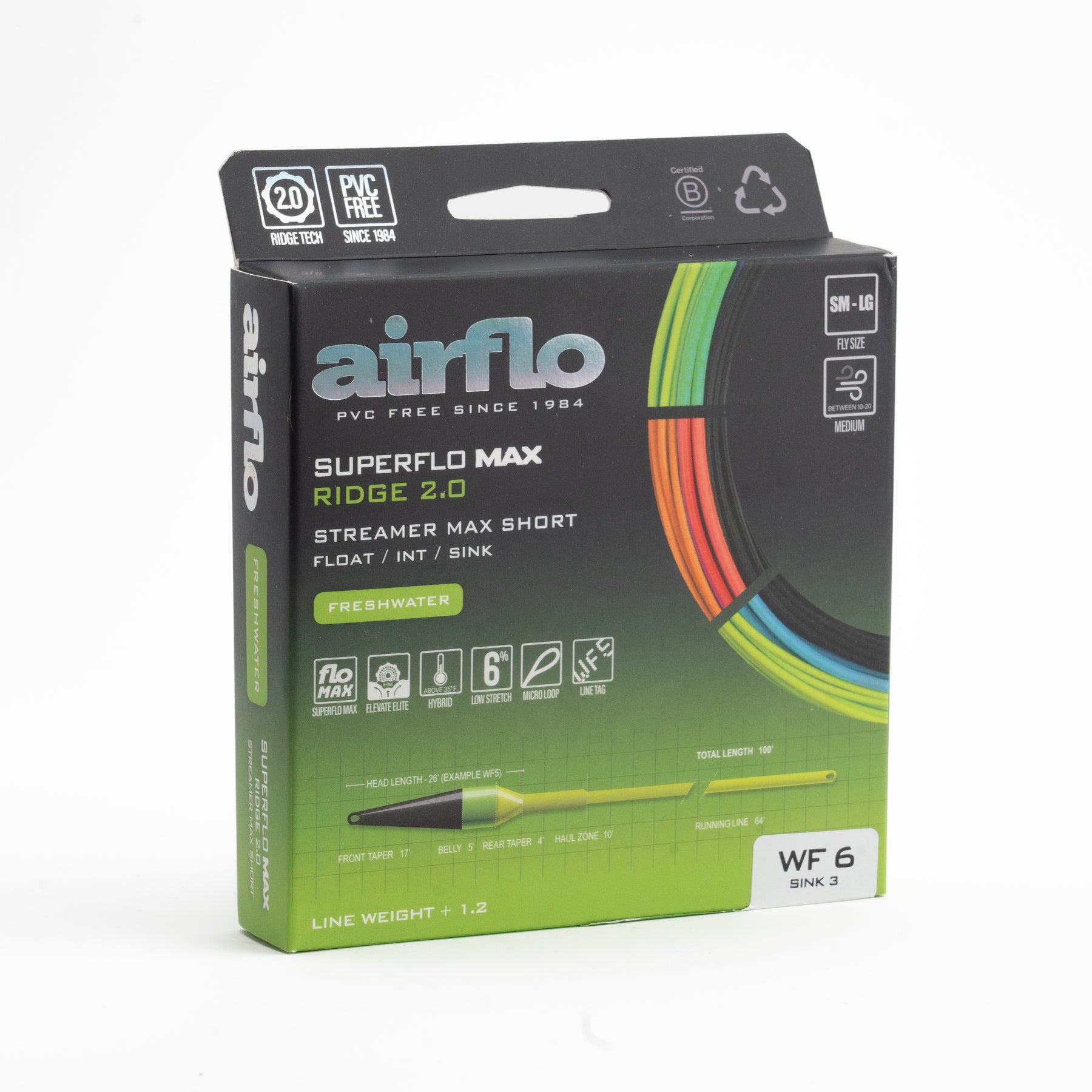 Airflo Superflo Max Ridge 2.0 Streamer Max Short Fly Line – Bow River ...